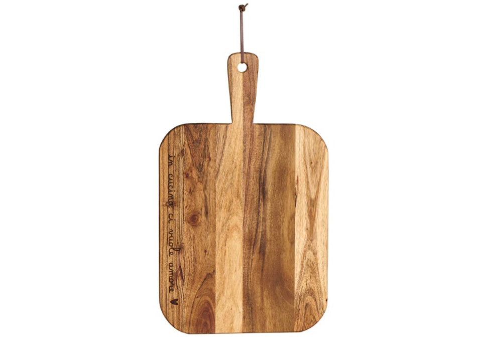 Tagliere in cucina ci vuole amore 30x50 simple day – La Boutique del Regalo